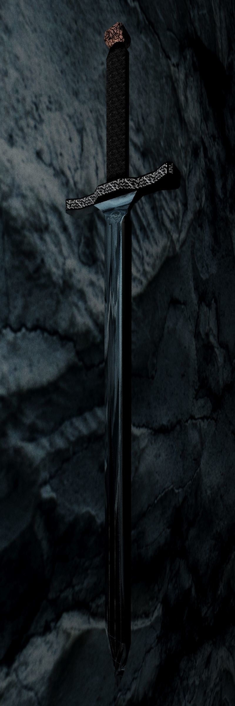Fantasy Iron Sword free VR / AR / low-poly 3D model | CGTrader