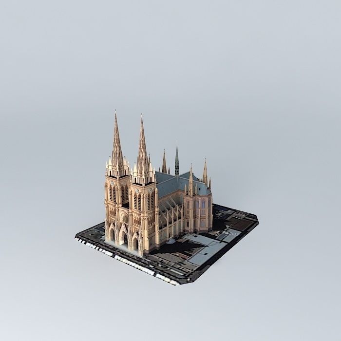 Basilica of Our Lady of Lujan 3D model | CGTrader
