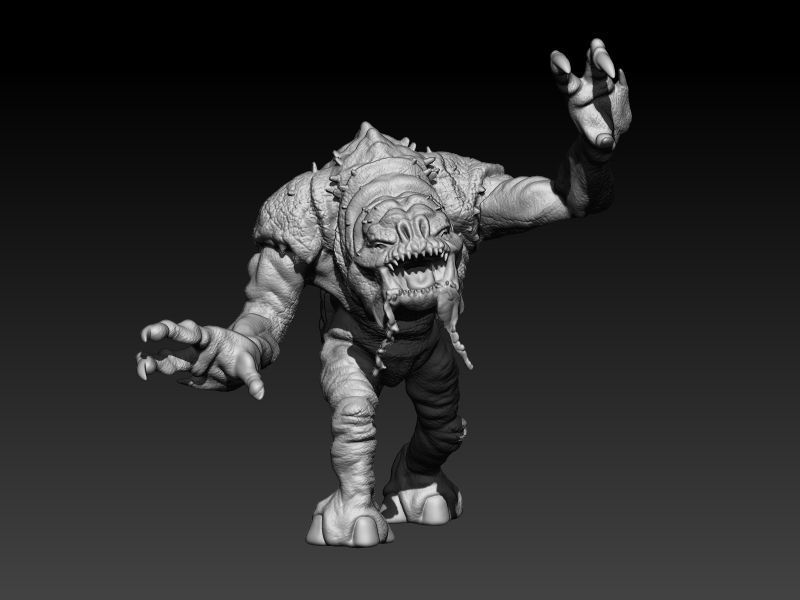 Ahsoka and the Rancor 3D model 3D printable | CGTrader