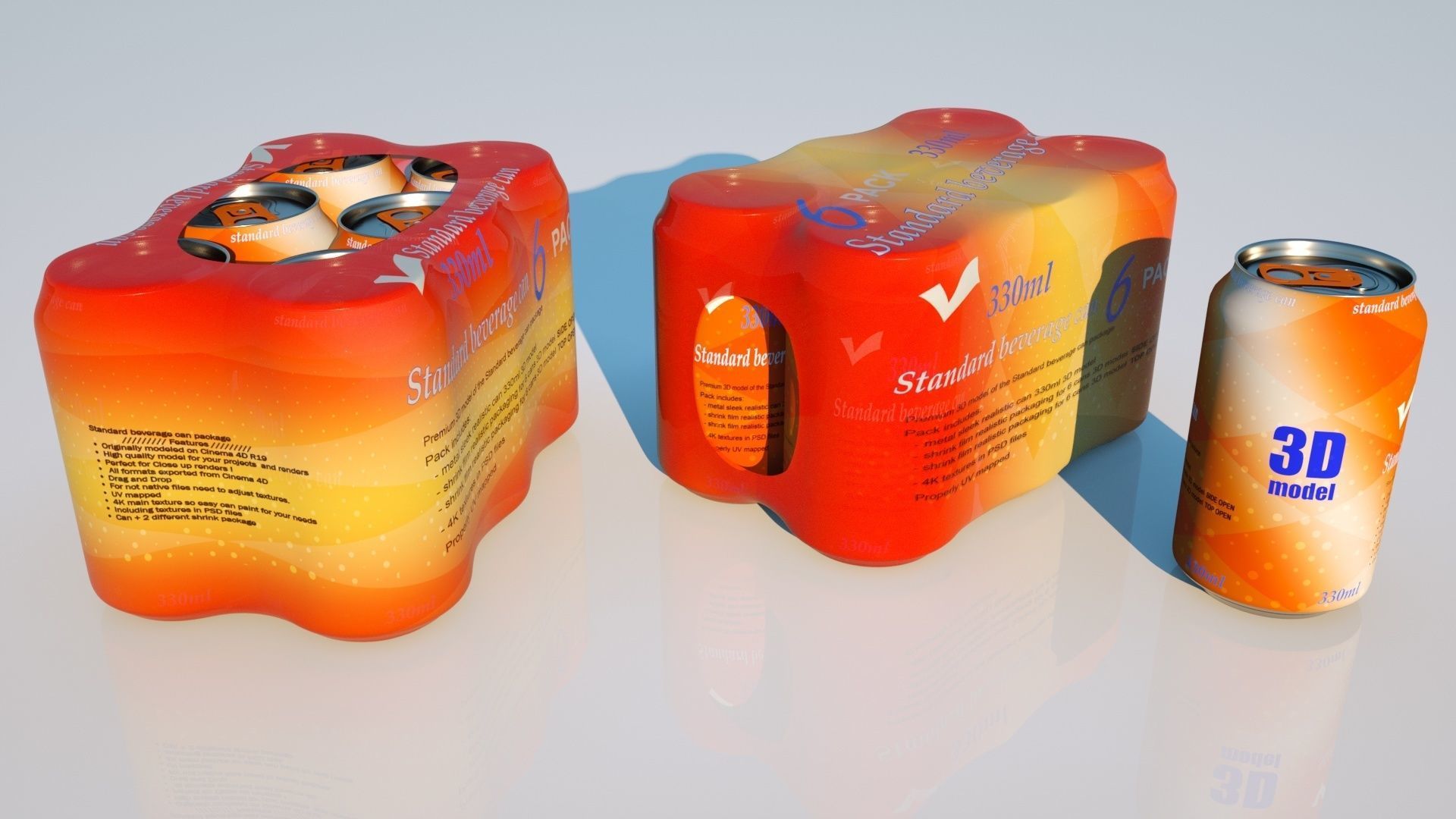 Can package 330ml 3D model 3D model | CGTrader