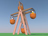 Origami Kids Animated Swing 3D model animated | CGTrader