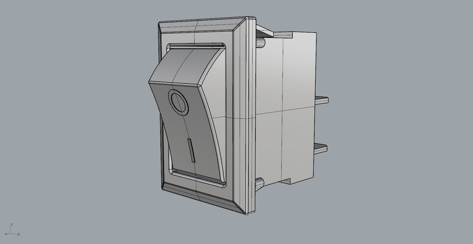 POWER BUTTON Switch 3D model 3D model 3D printable | CGTrader