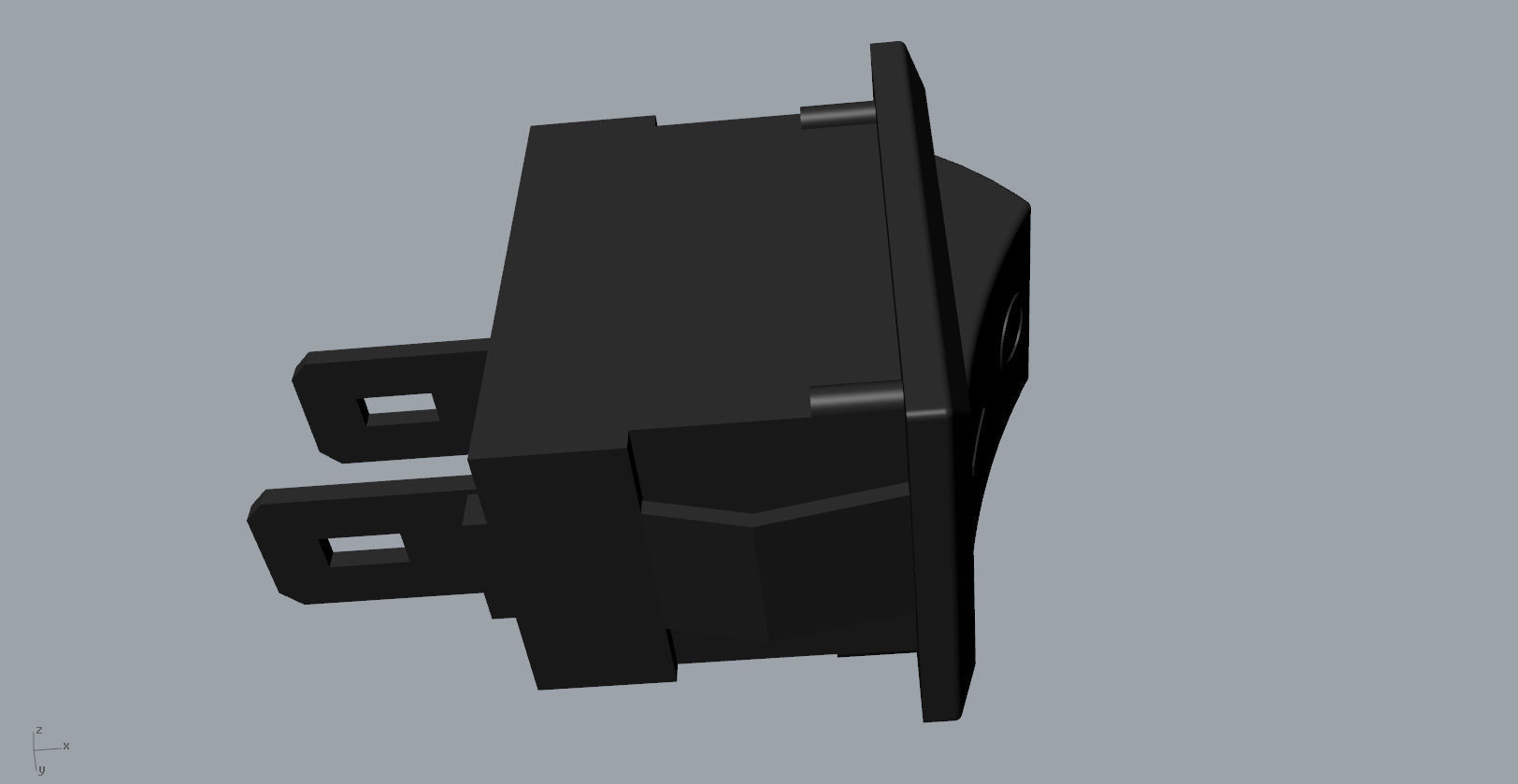 POWER BUTTON Switch 3D model 3D model 3D printable | CGTrader