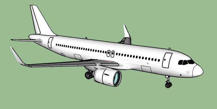 Airbus A320-200 WINGLET 3D model | CGTrader
