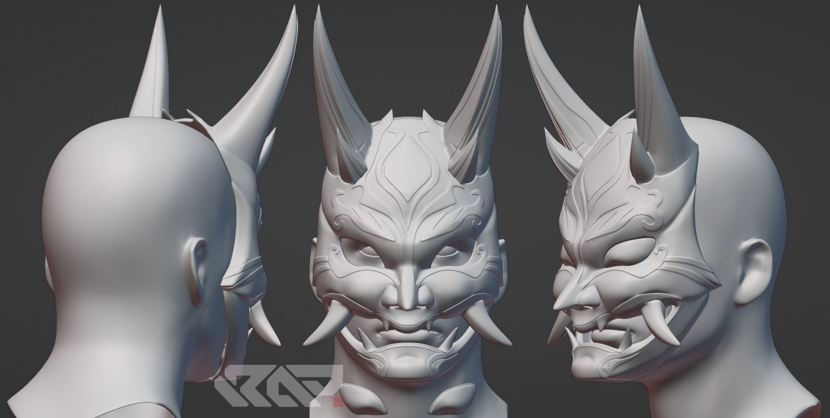 Xiao Yaksha Mask 3D model 3D printable | CGTrader