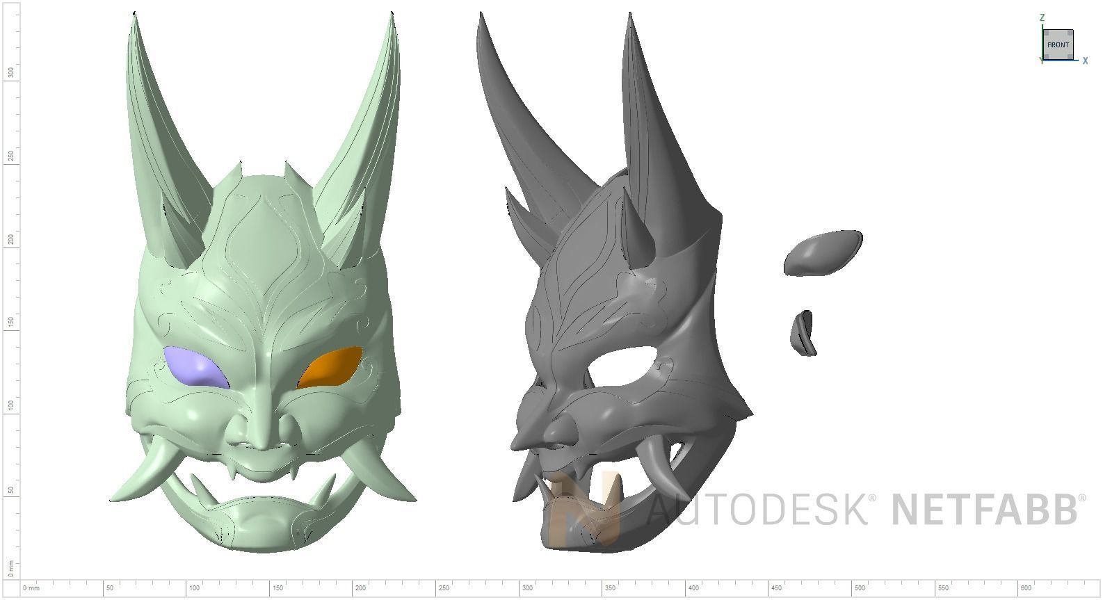Xiao Yaksha Mask 3D model 3D printable | CGTrader