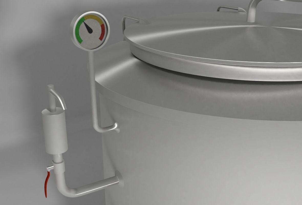 Industrial boiling pan 3D model | CGTrader