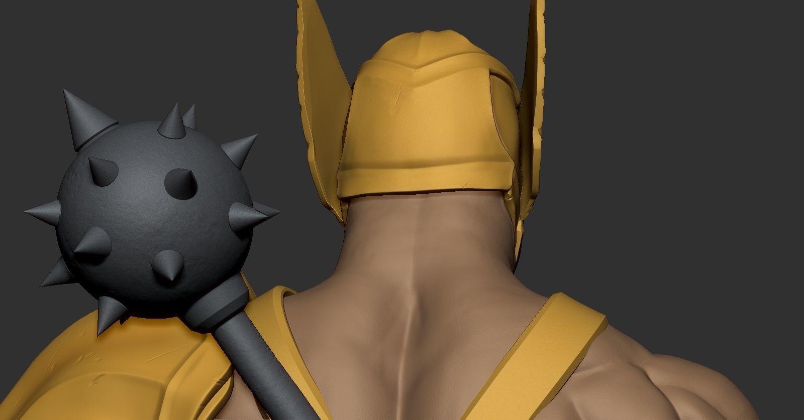 Hawkman golden man 3D model 3D printable | CGTrader