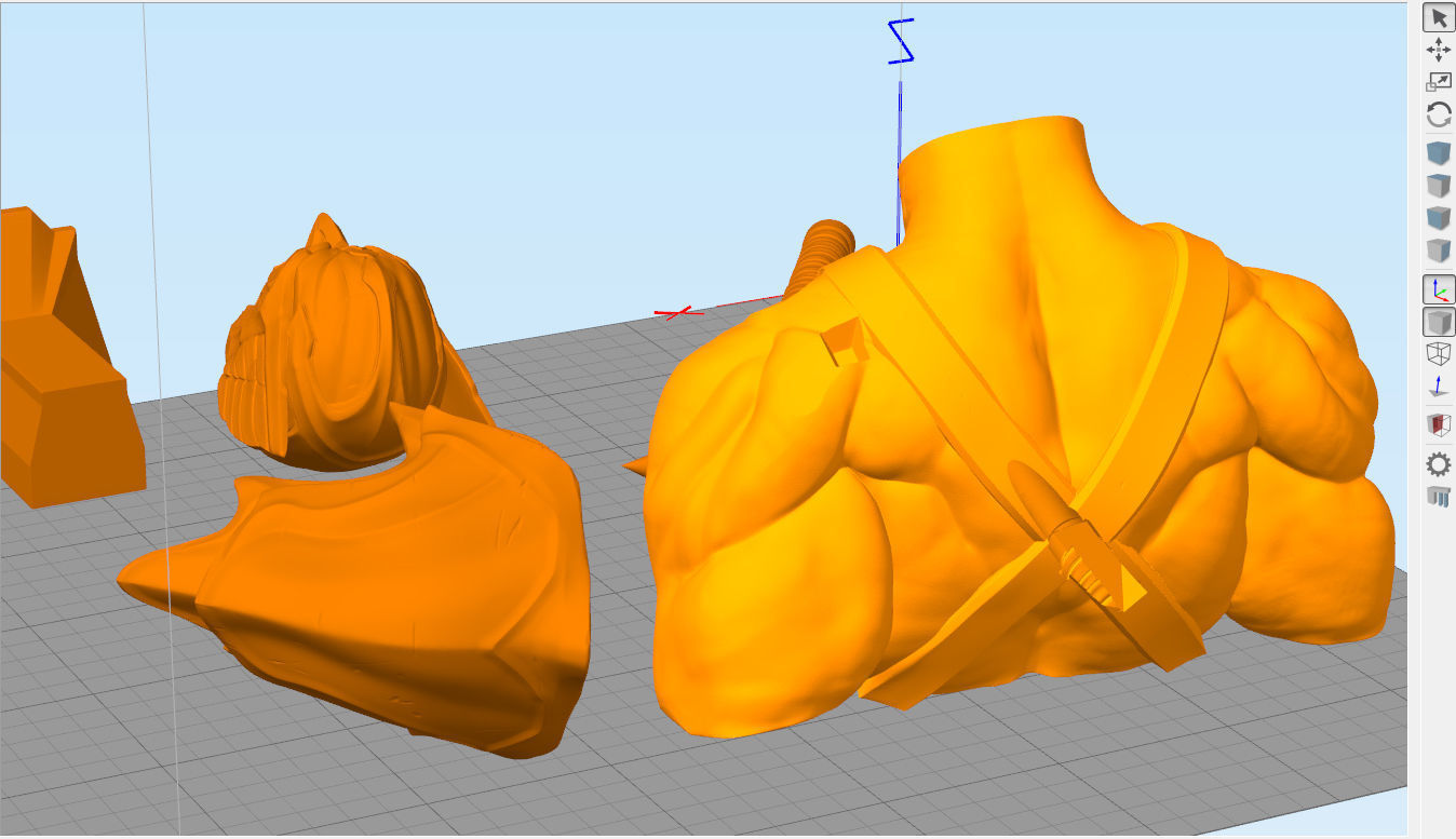 Hawkman golden man 3D model 3D printable | CGTrader