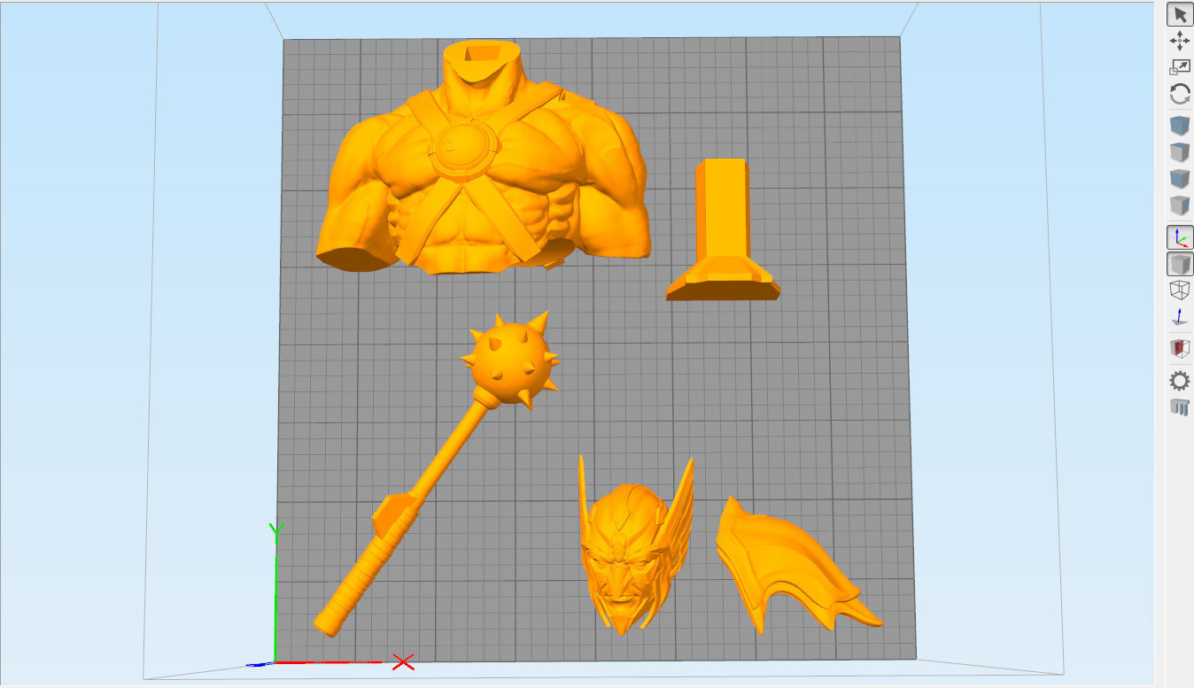 Hawkman golden man 3D model 3D printable | CGTrader