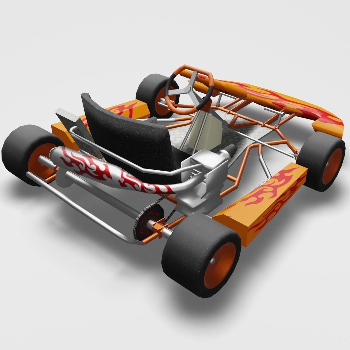 3D model Go Kart VR / AR / low-poly | CGTrader