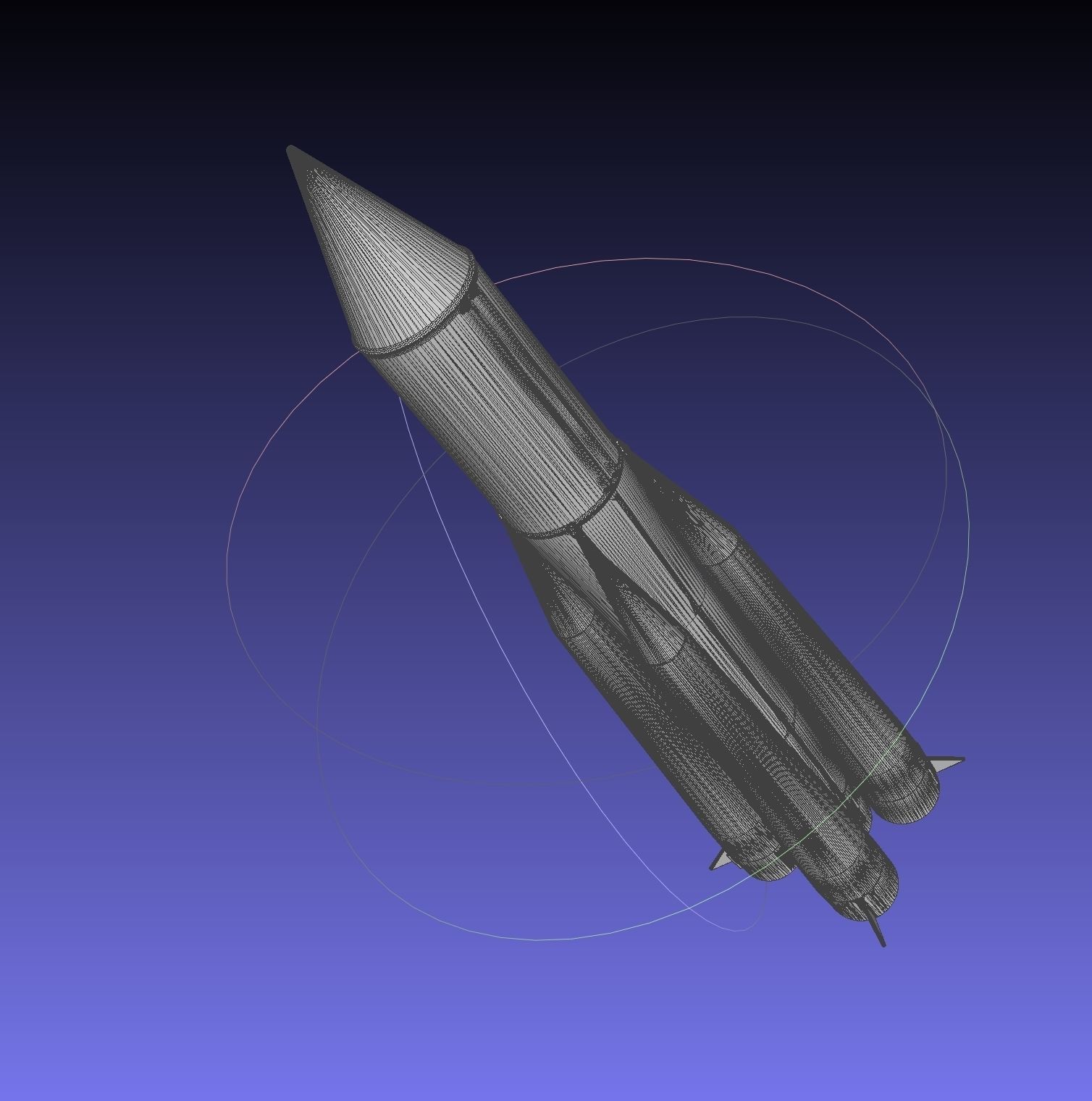 Sputnik Launcher Rocket Printable Model 3D model 3D printable | CGTrader