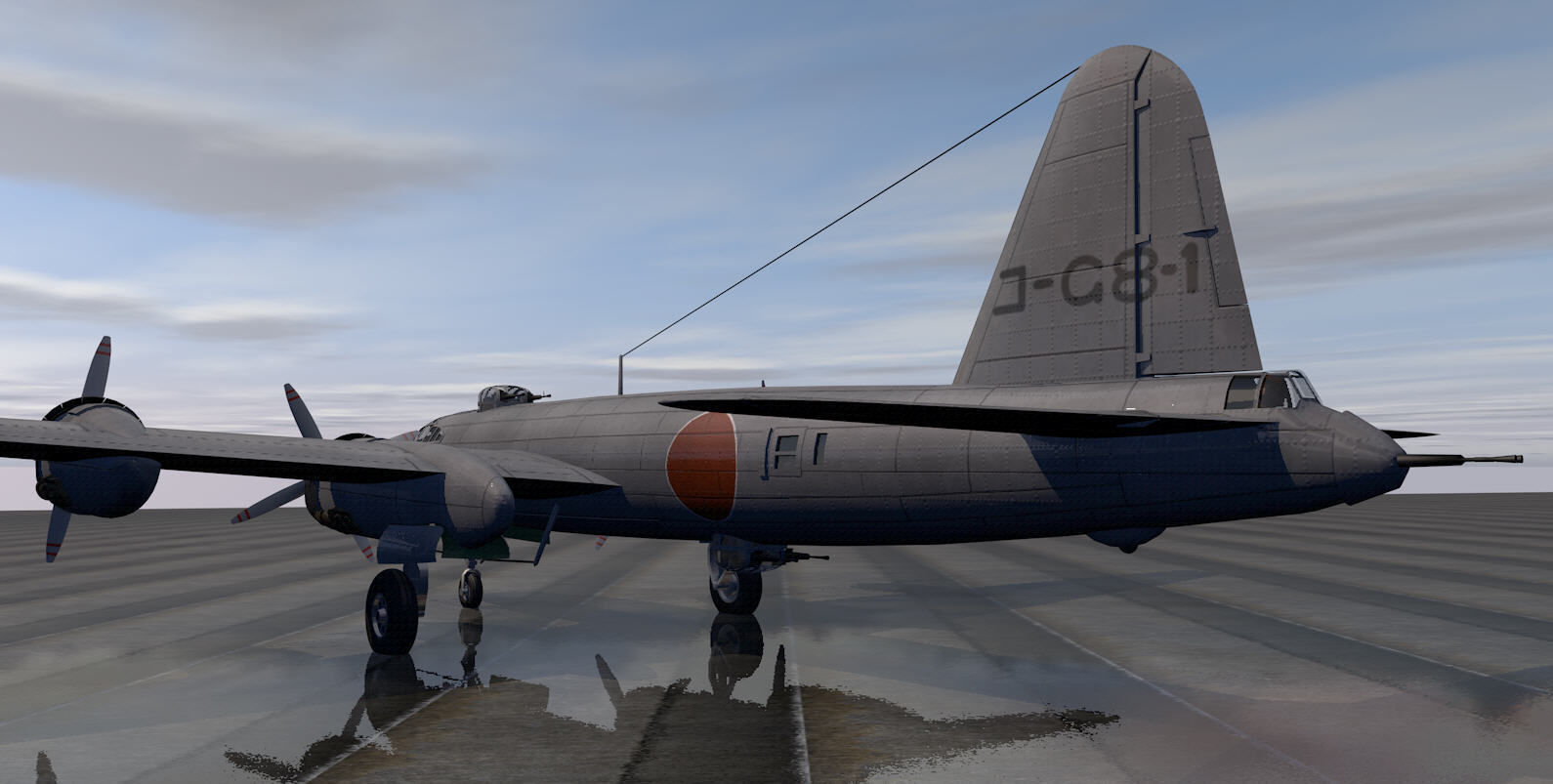 Nakajima G8N1 Renzan - aka Rita 3D model | CGTrader