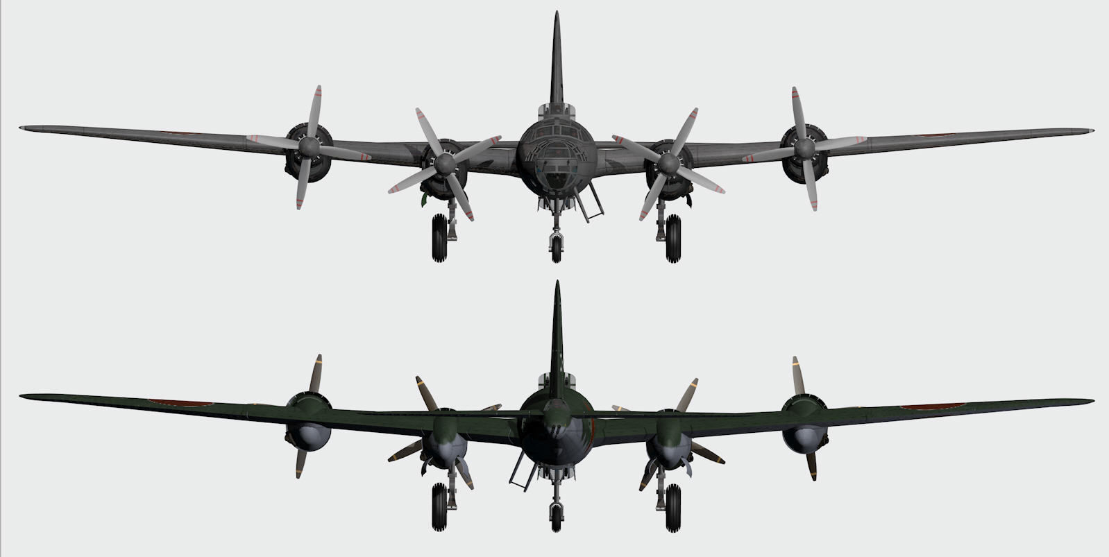 Nakajima G8N1 Renzan - aka Rita 3D model | CGTrader
