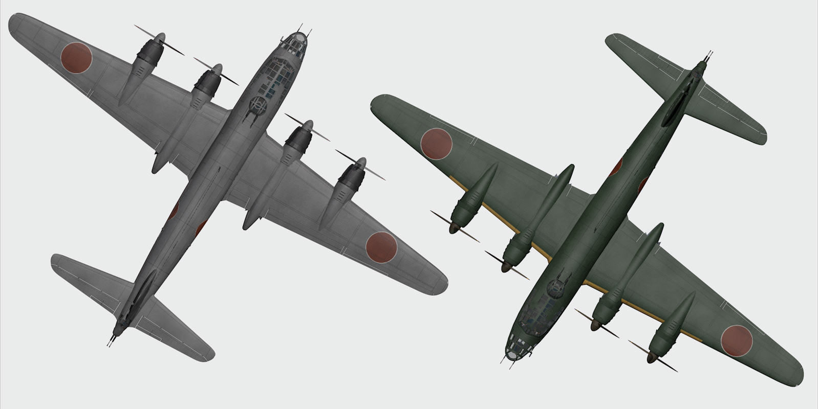 Nakajima G8N1 Renzan - aka Rita 3D model | CGTrader
