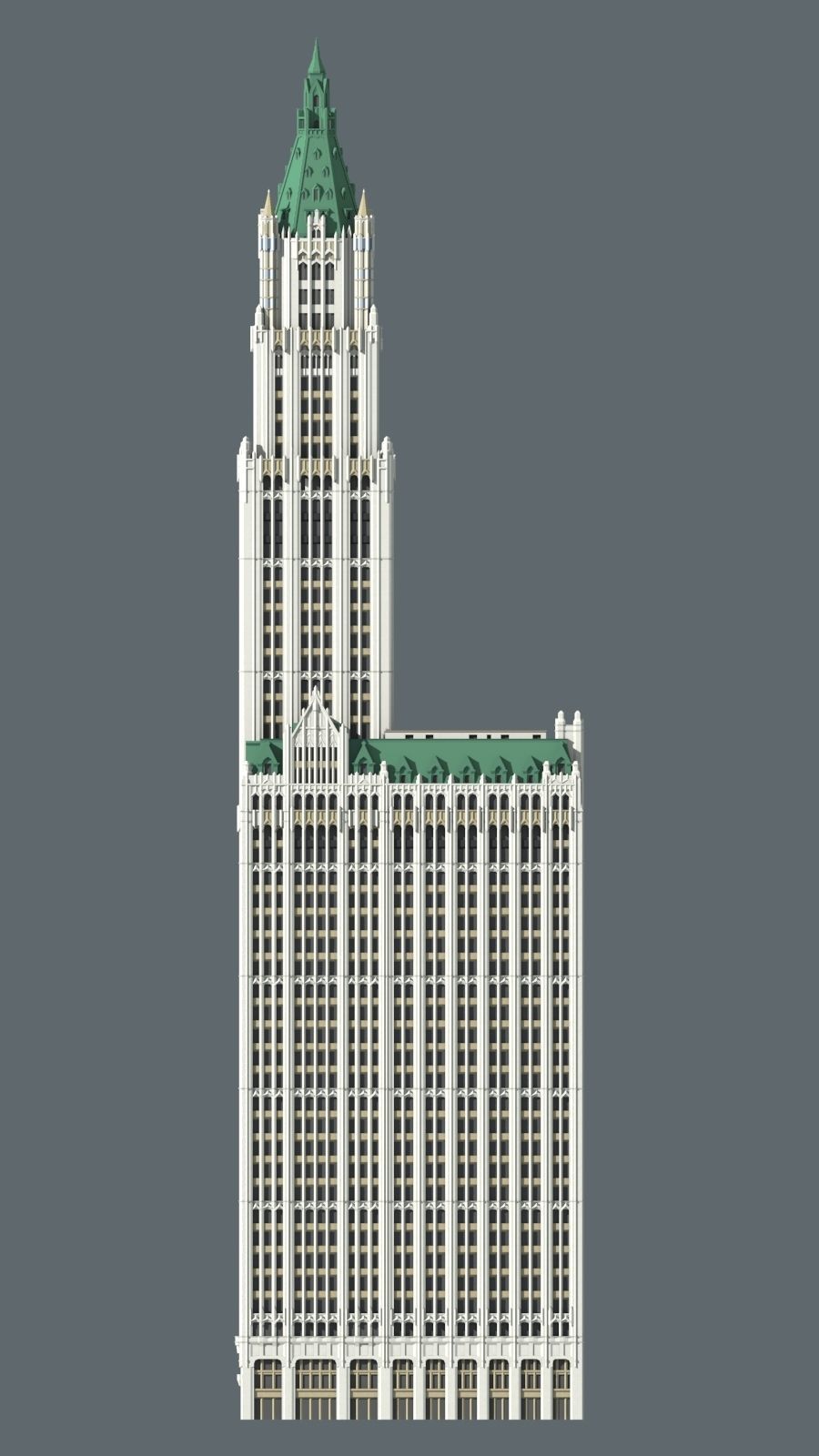 Woolworth Building 3D model 3D printable | CGTrader