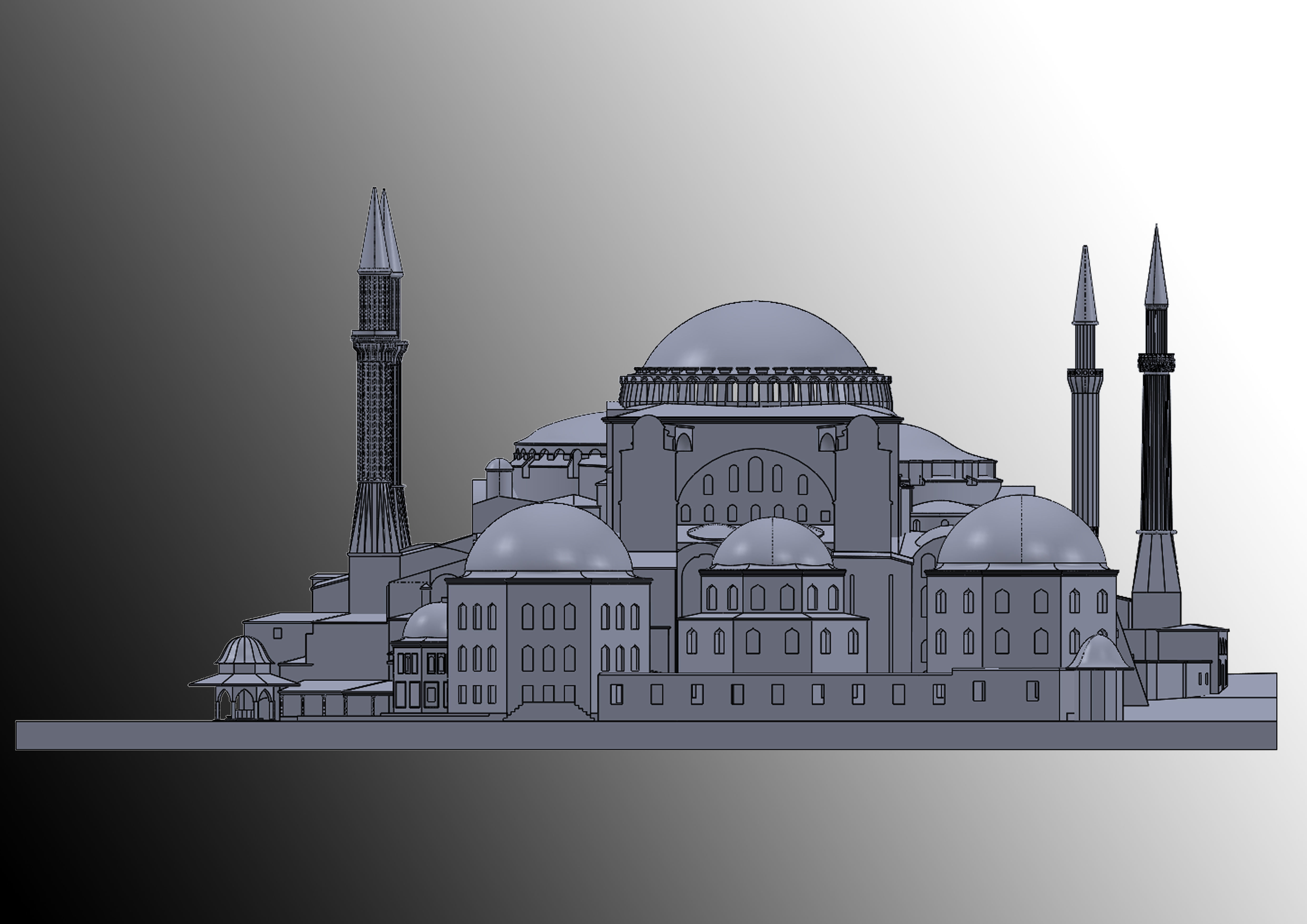 hagia sophia 3D model | CGTrader