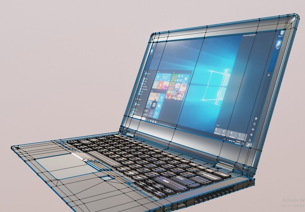 3D model lenovo laptop computer 3d model VR / AR / low-poly | CGTrader