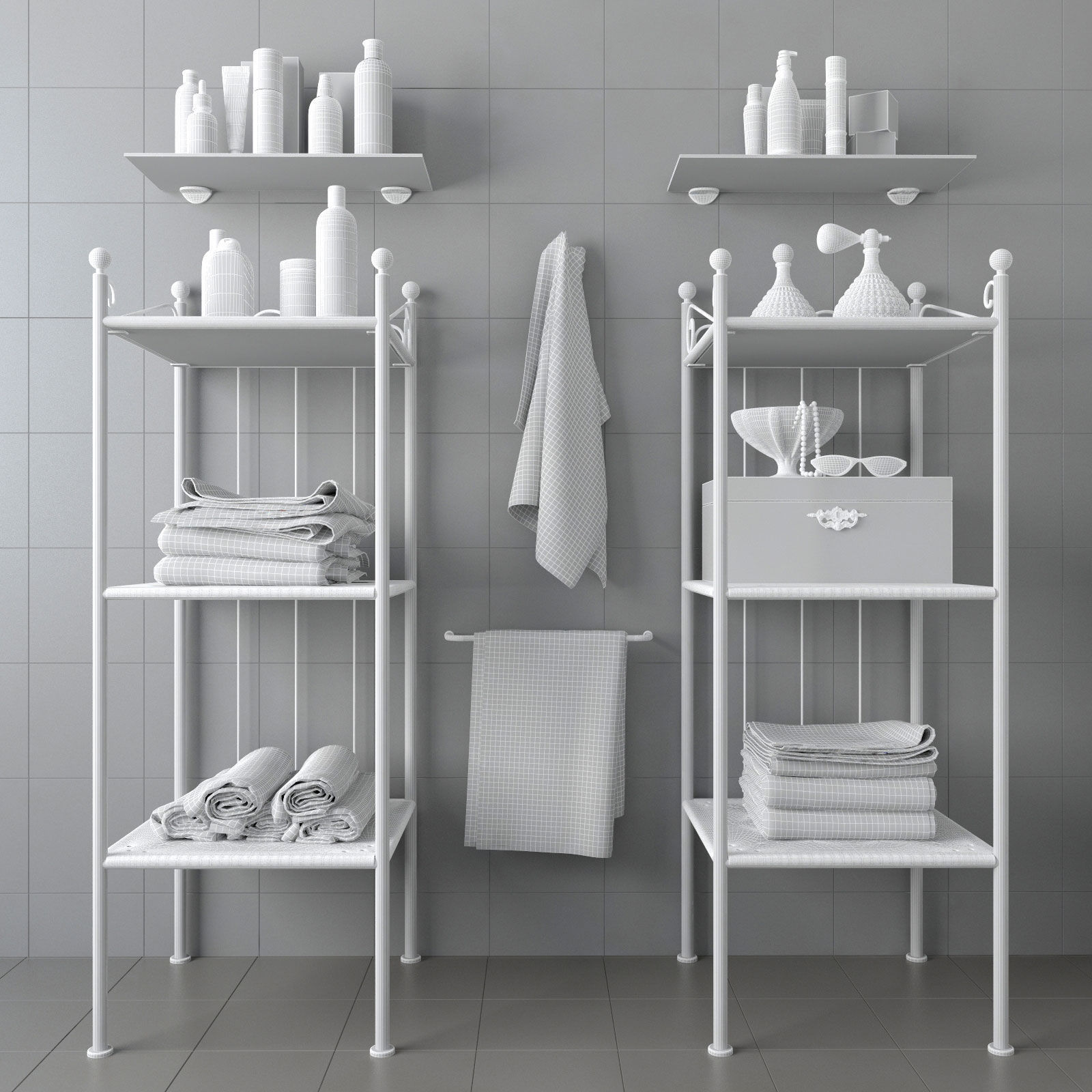 RONNSKAR rack with decor 3D model | CGTrader