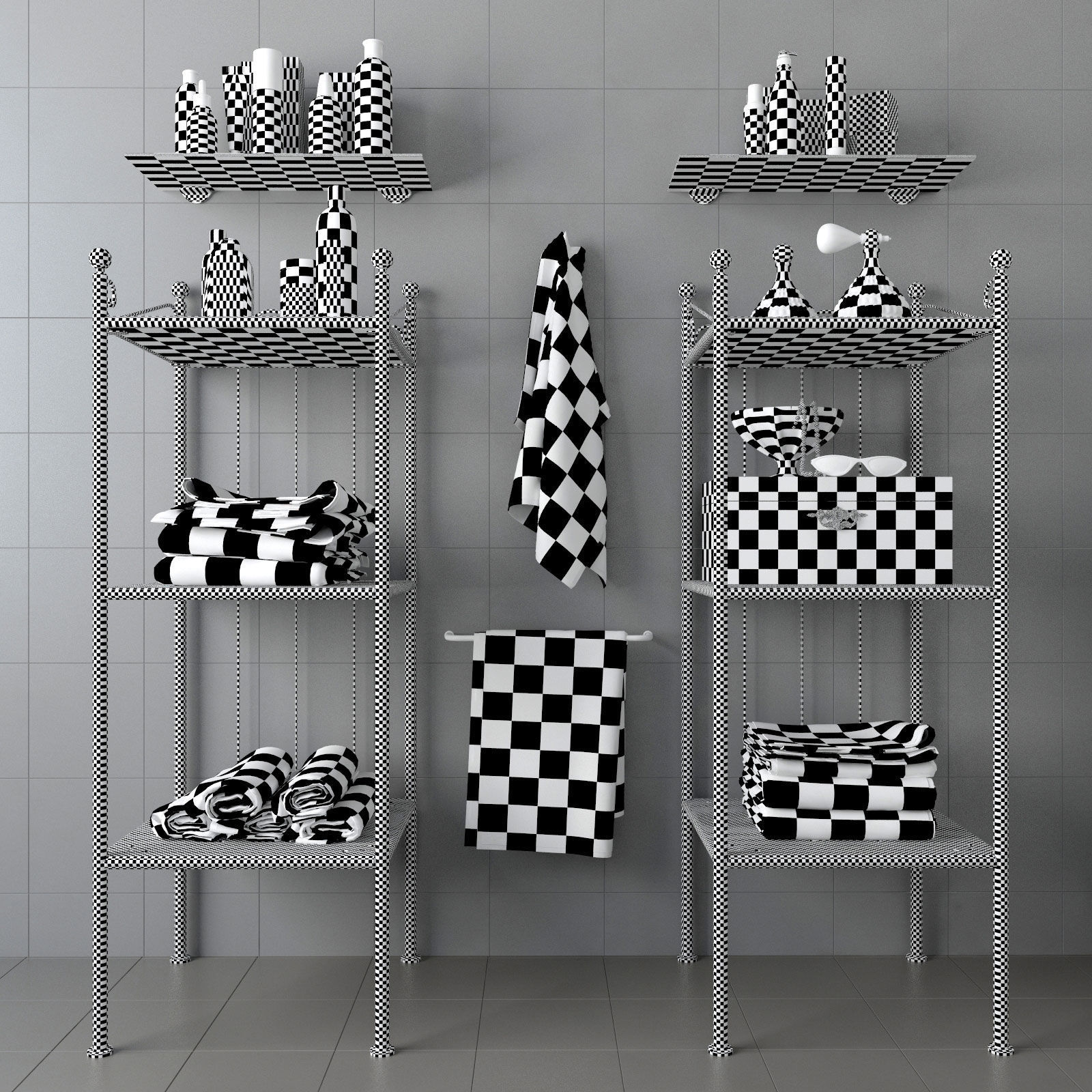 RONNSKAR rack with decor 3D model | CGTrader