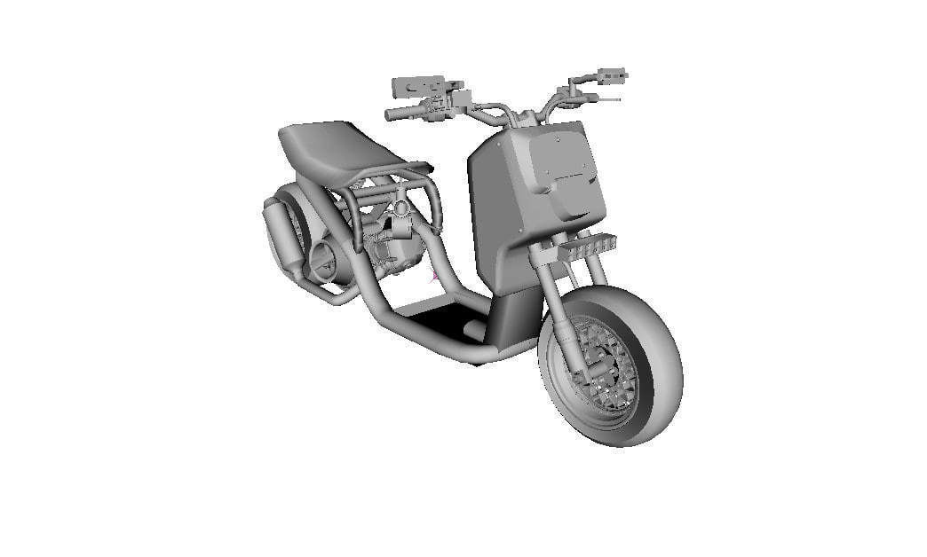 Honda Ruckus Custom 3D model | CGTrader