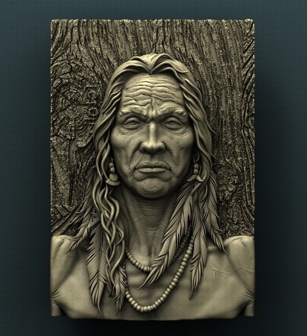American Native 3d model for CNC 3D model | CGTrader