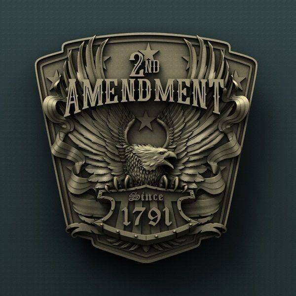 Second amendment 3d stl model 3D model | CGTrader