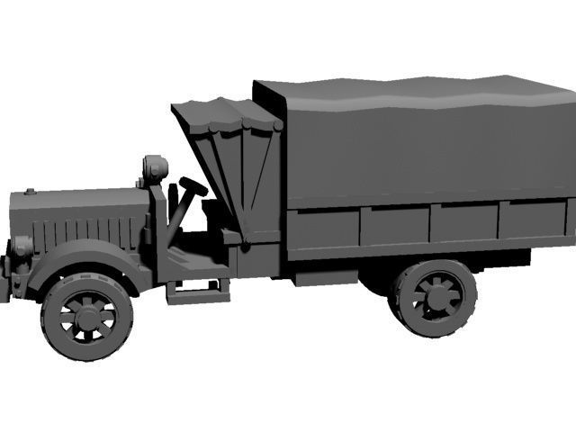 WW1 truck 3d printable 3D model 3D printable | CGTrader