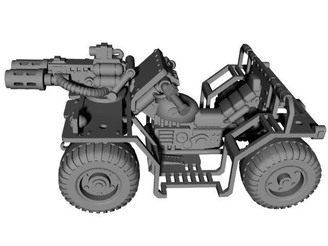 Space warrior ATV quad 3D model 3D printable | CGTrader