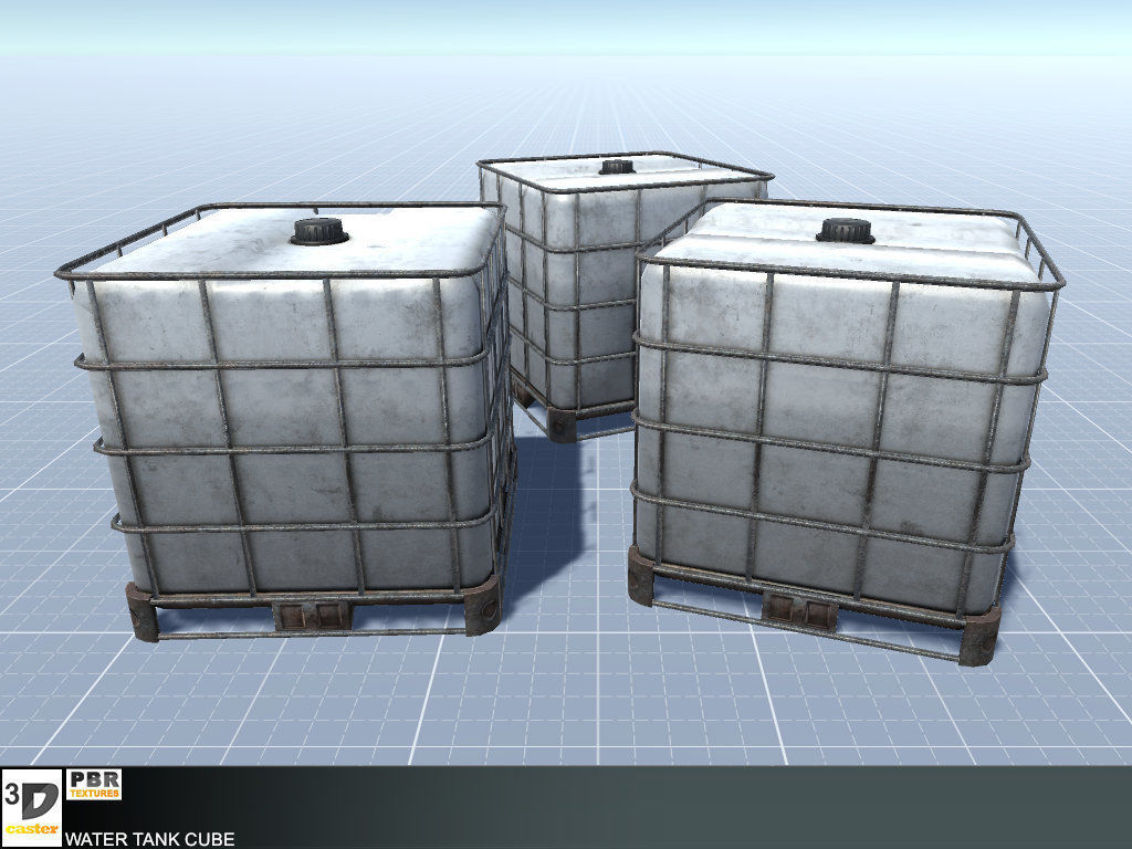 3D model Water Tank Cube VR / AR / low-poly | CGTrader