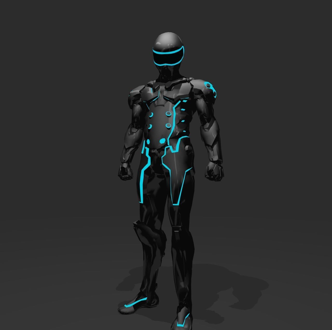My superhero Mathveus Ultra costume 3D model rigged | CGTrader