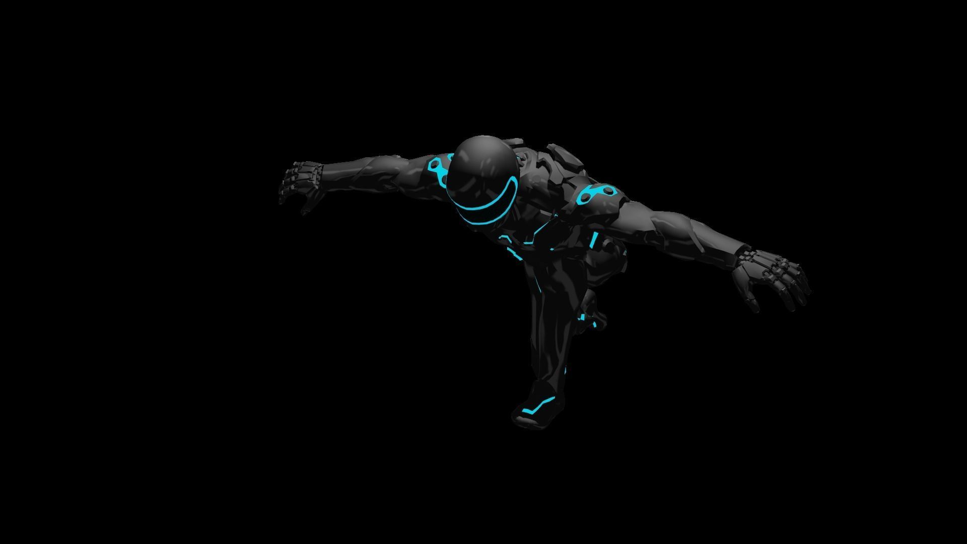 My superhero Mathveus Ultra costume 3D model rigged | CGTrader