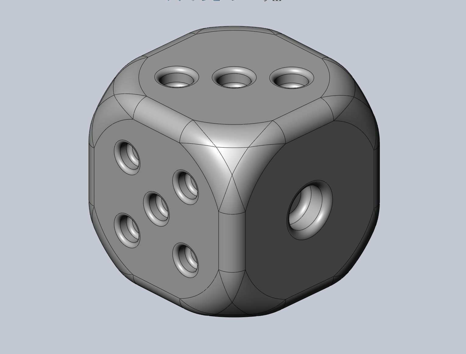 Balanced Printable Classic Dice 3D model 3D printable | CGTrader