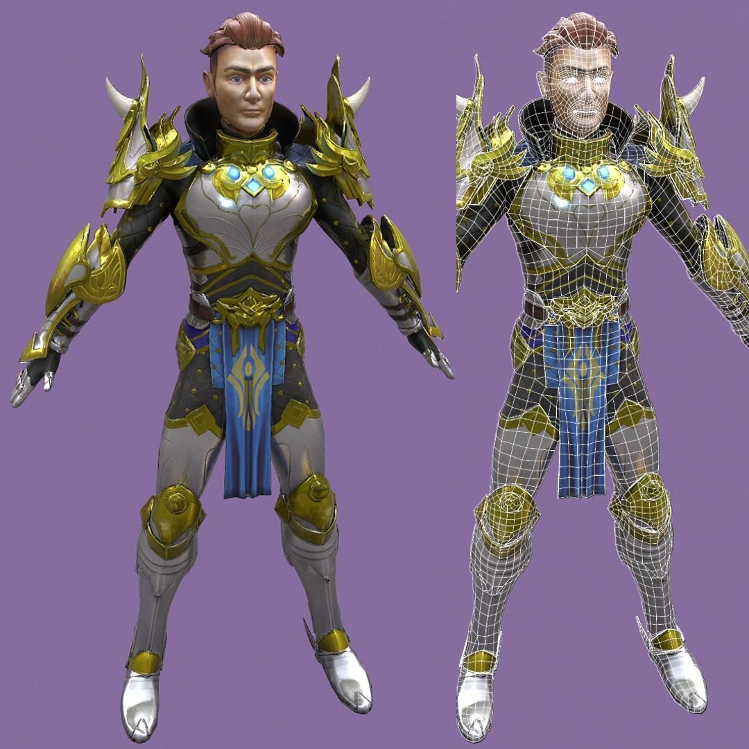 Prince 3D Model knight in armor free 3D model | CGTrader