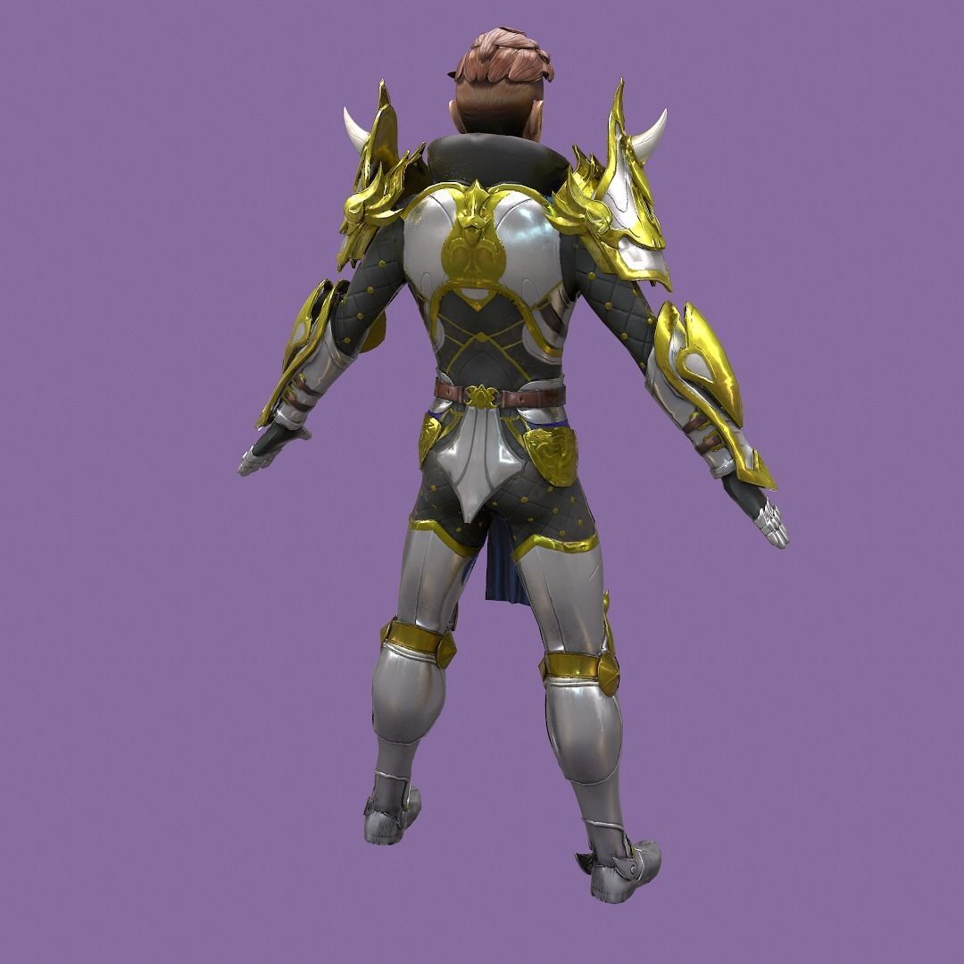 Prince 3D Model knight in armor free 3D model | CGTrader