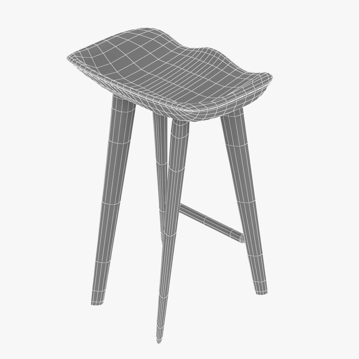 DWR Tractor Counter Stool 3D model | CGTrader