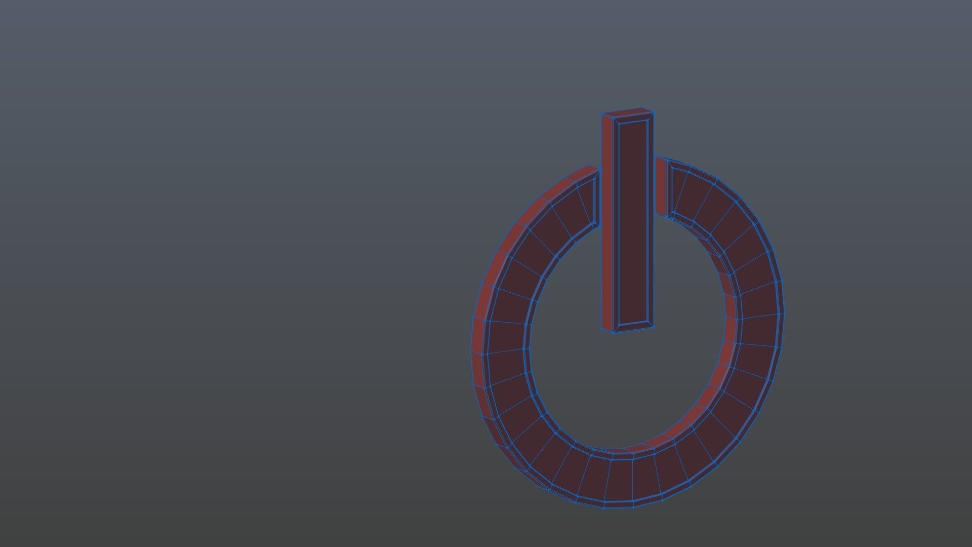 3D model Low poly on and off symbol 3 VR / AR / low-poly | CGTrader