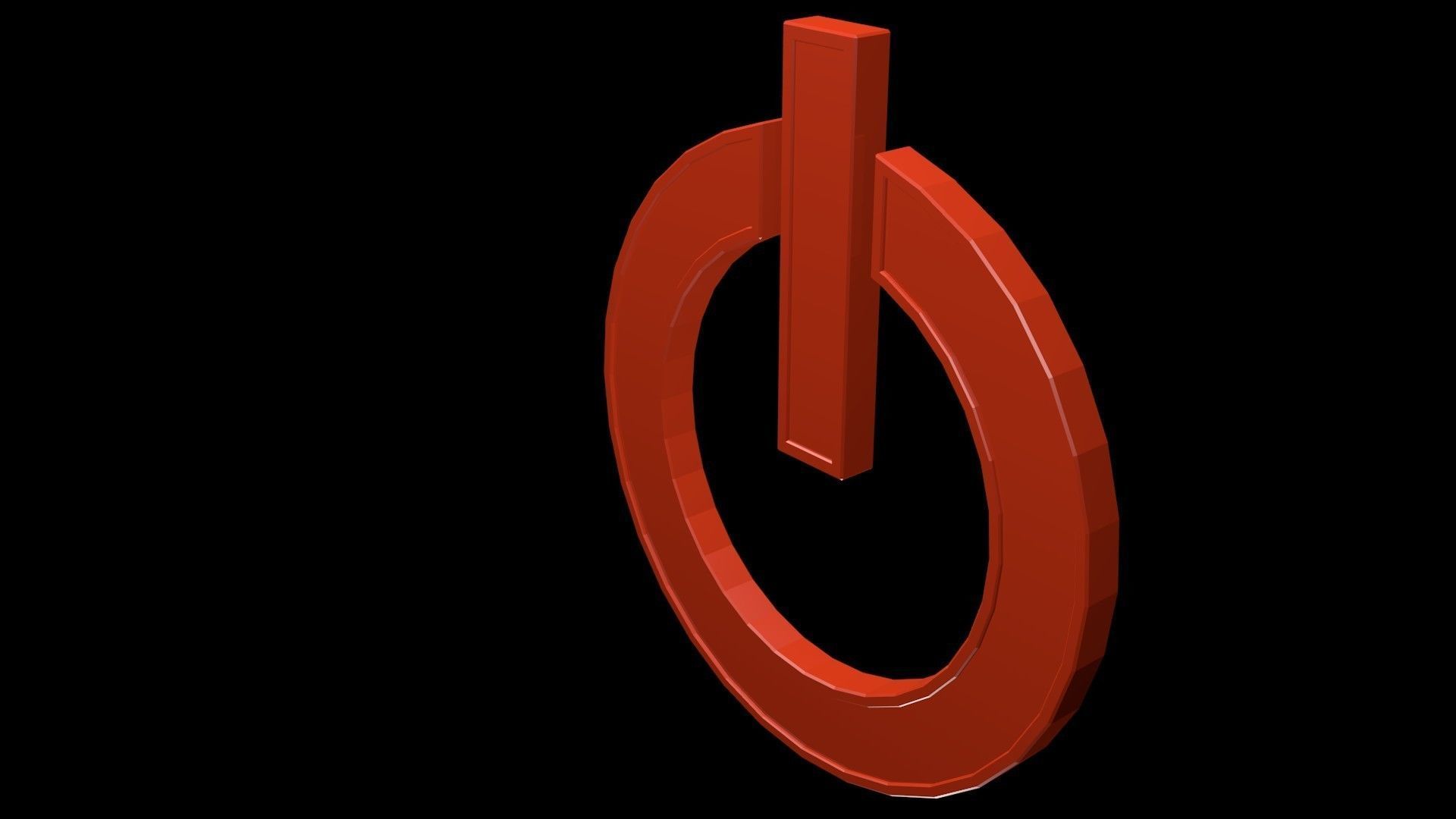 3D model Low poly on and off symbol 3 VR / AR / low-poly | CGTrader