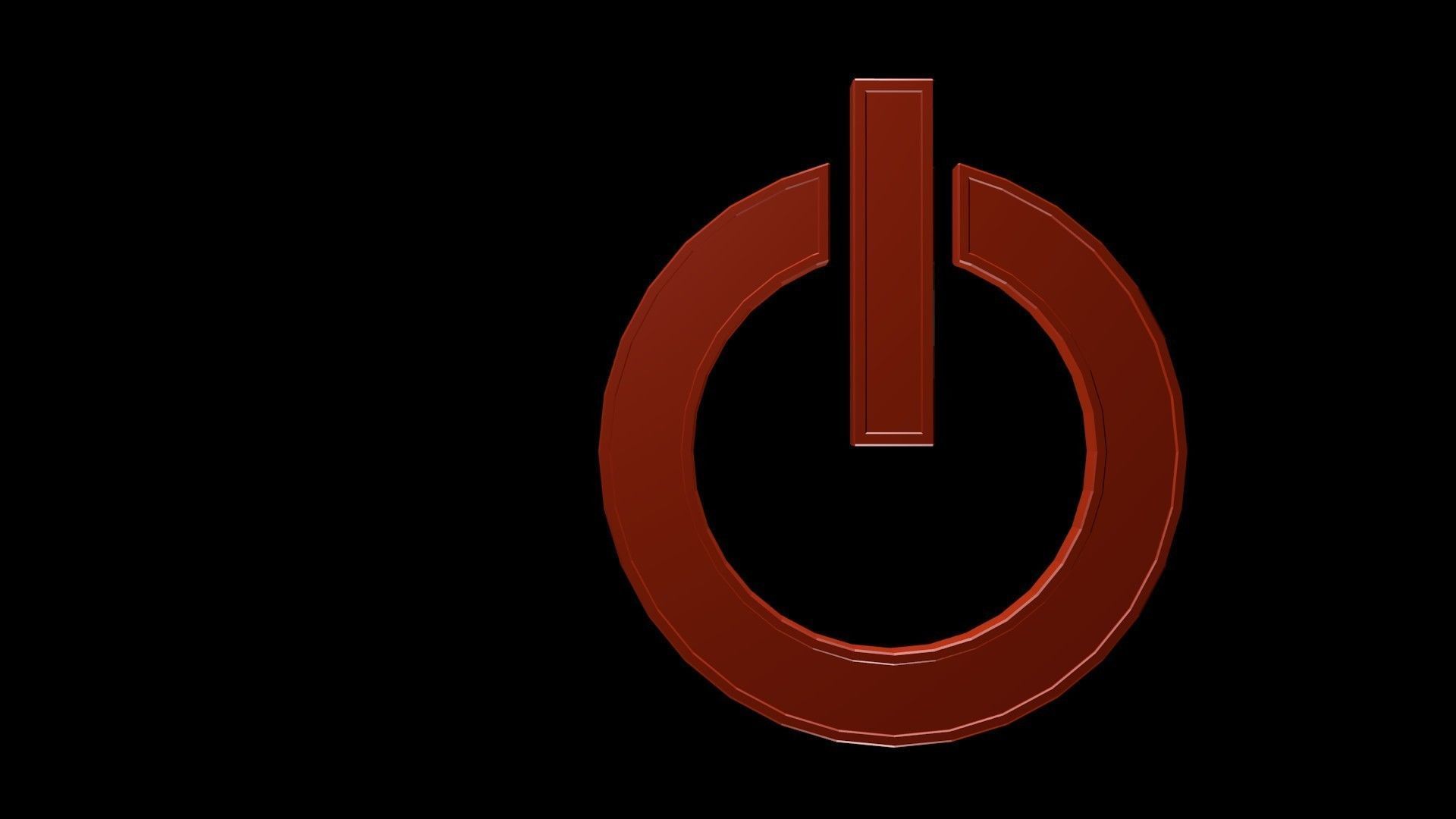 3D model Low poly on and off symbol 3 VR / AR / low-poly | CGTrader