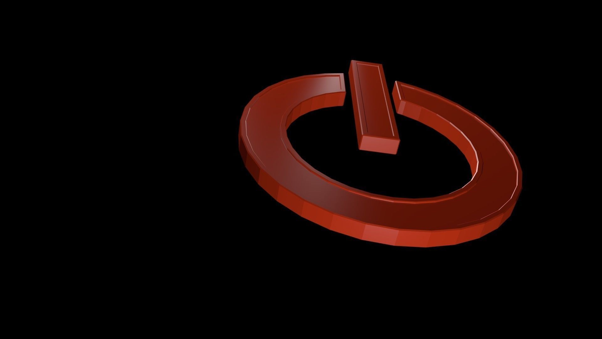 3D model Low poly on and off symbol 3 VR / AR / low-poly | CGTrader