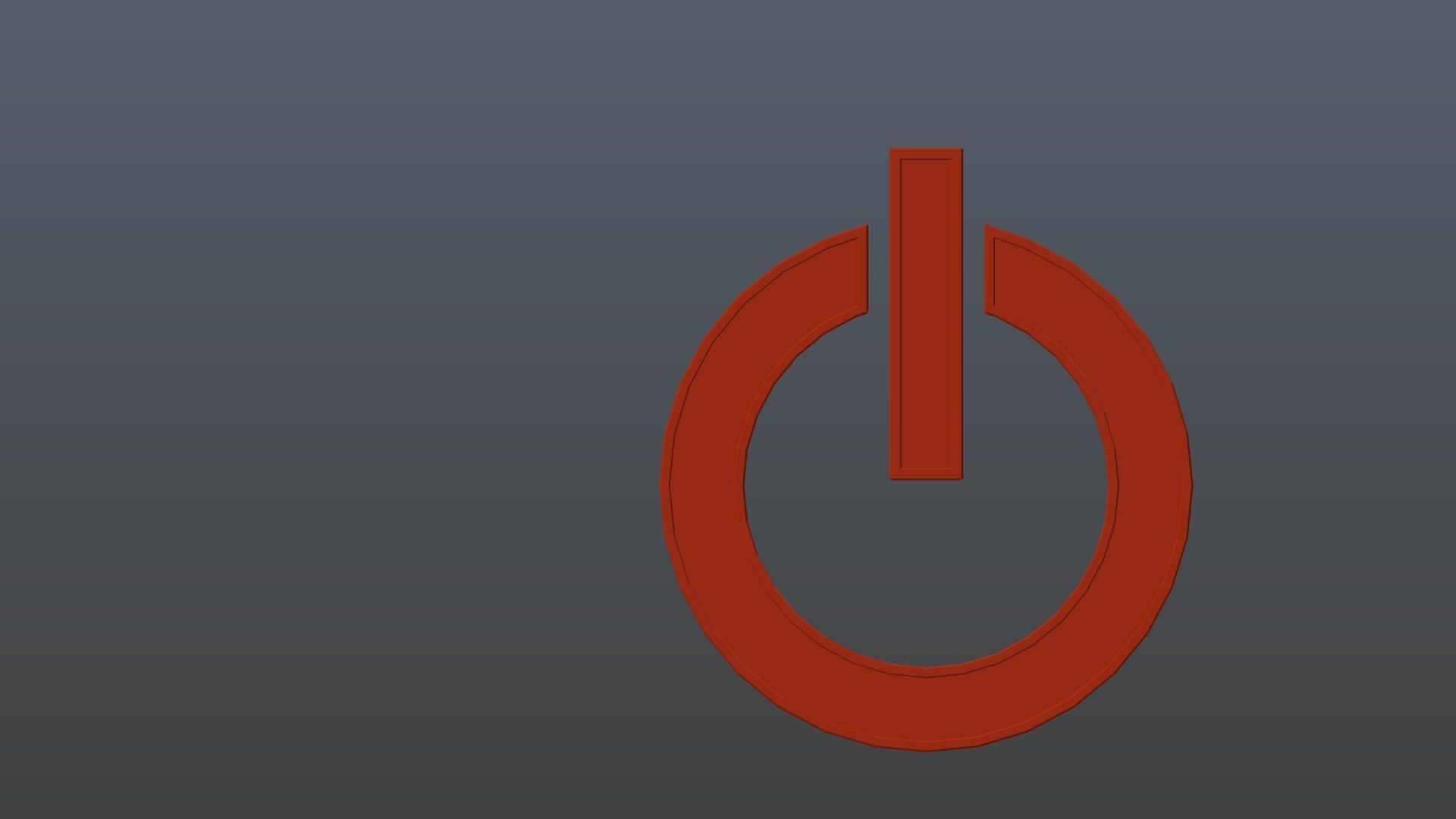 3D model Low poly on and off symbol 3 VR / AR / low-poly | CGTrader