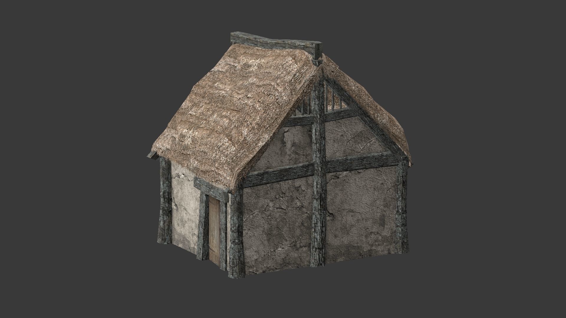 Thatched house free VR / AR / low-poly 3D model | CGTrader