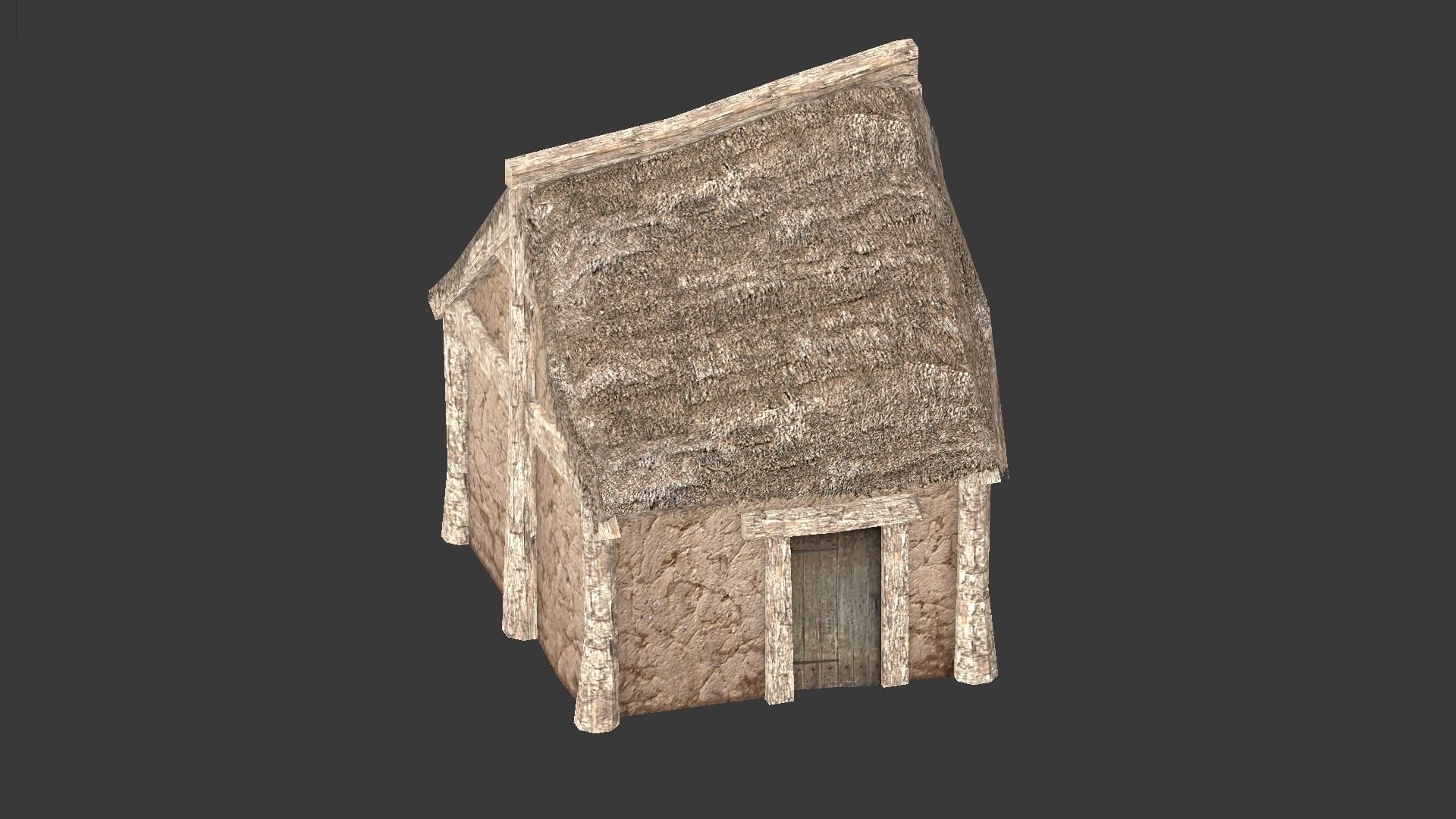 Thatched house free VR / AR / low-poly 3D model | CGTrader