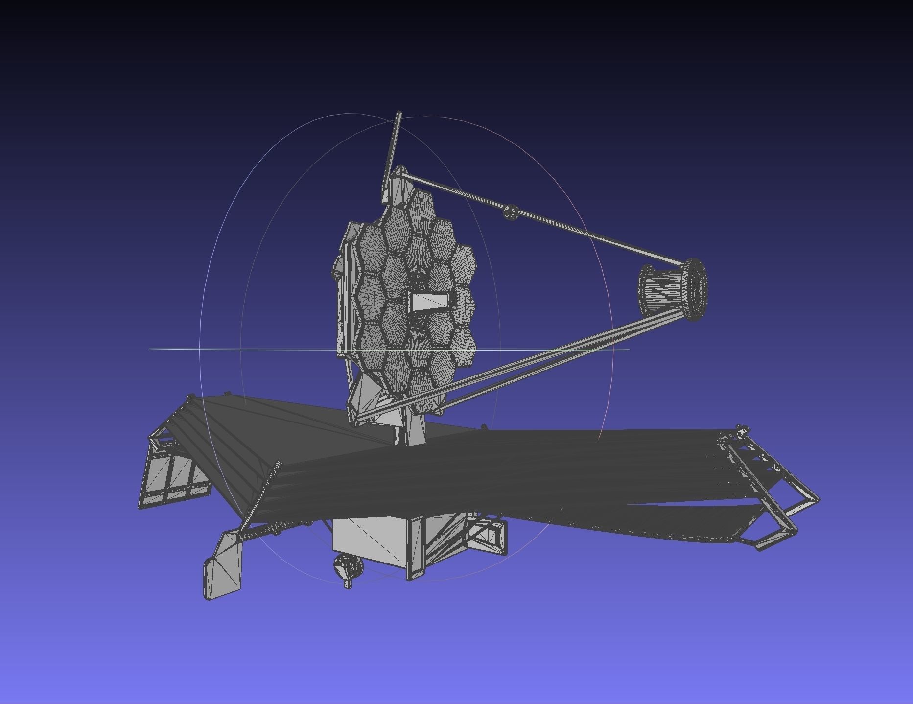 James Webb Space Telescope Jwst Basic Model 3d Model 3d Printable