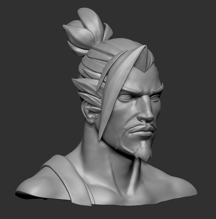 Hanzo overwatch 3D model 3D printable | CGTrader