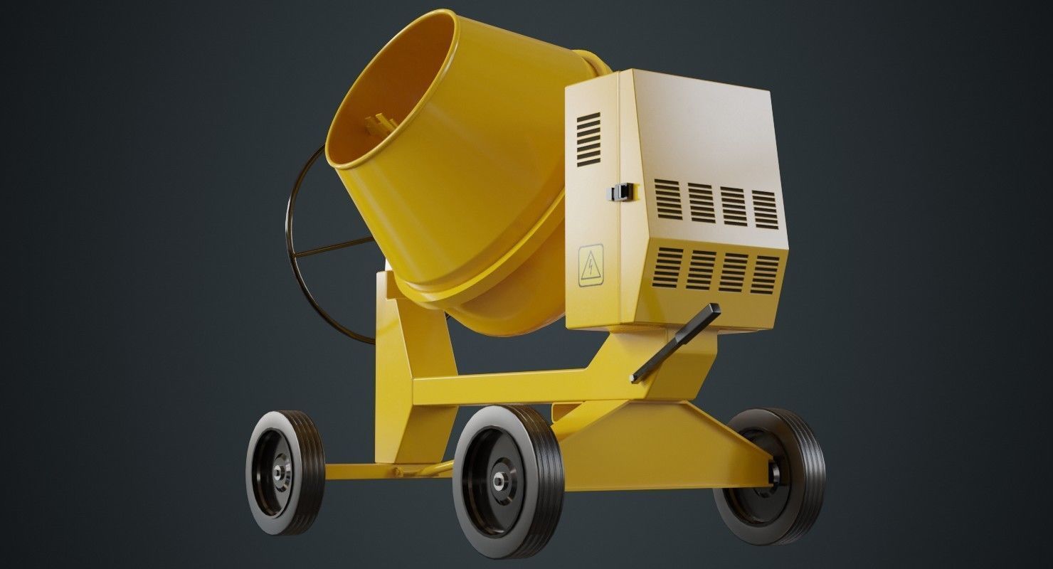 3D model Concrete Mixer 1A VR / AR / low-poly | CGTrader