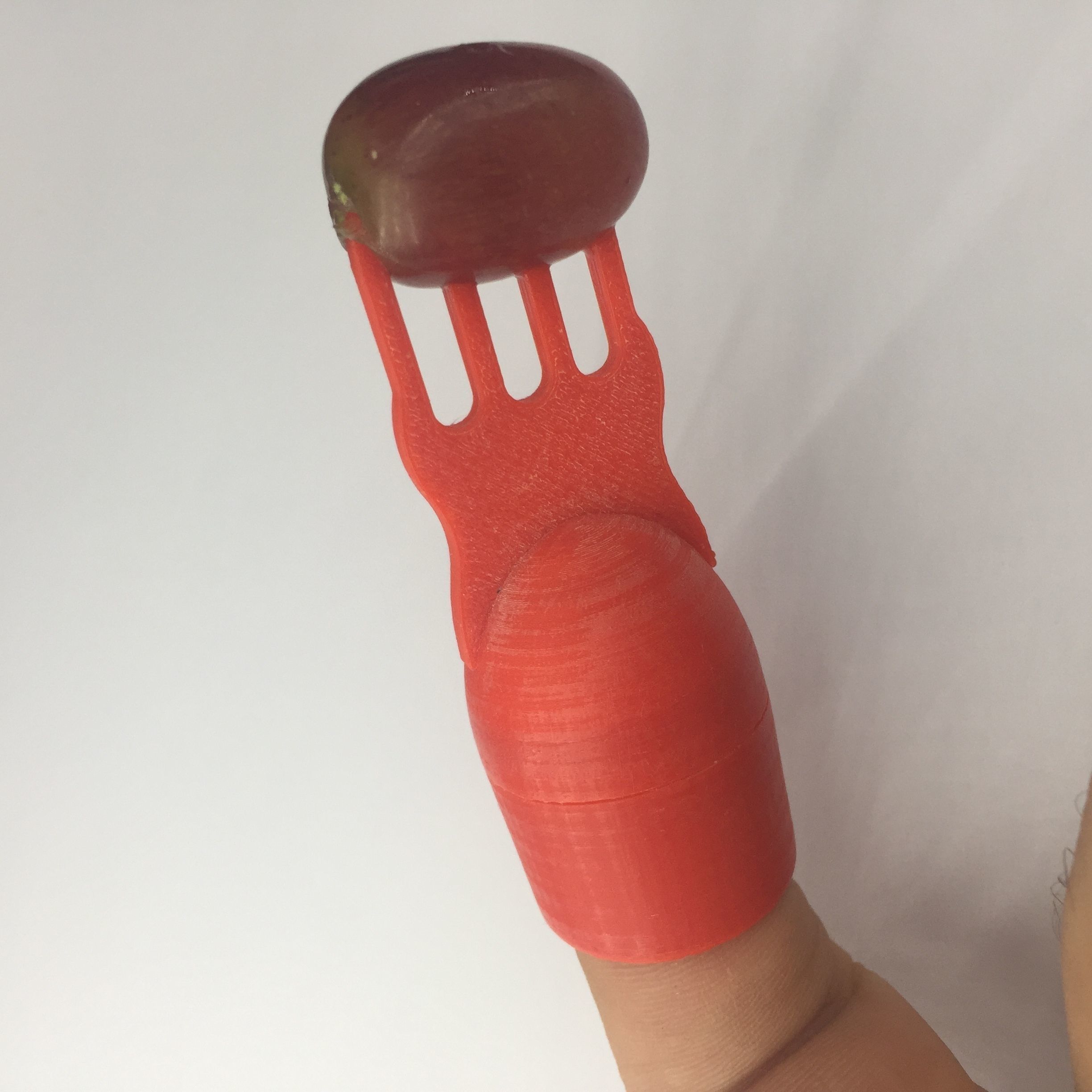 The Thork hand holding fork with food in it 3D model 3D printable ...