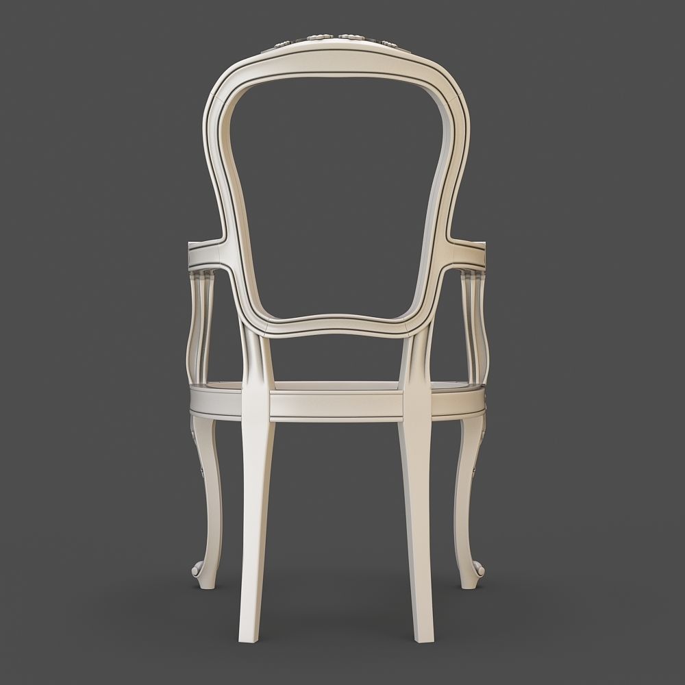 Arm chair CNC 3D model | CGTrader