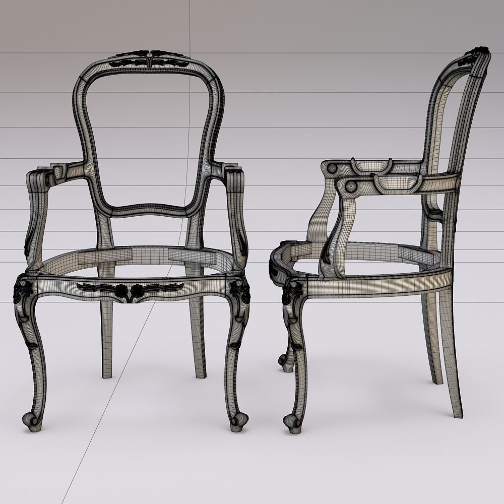 Arm chair CNC 3D model | CGTrader