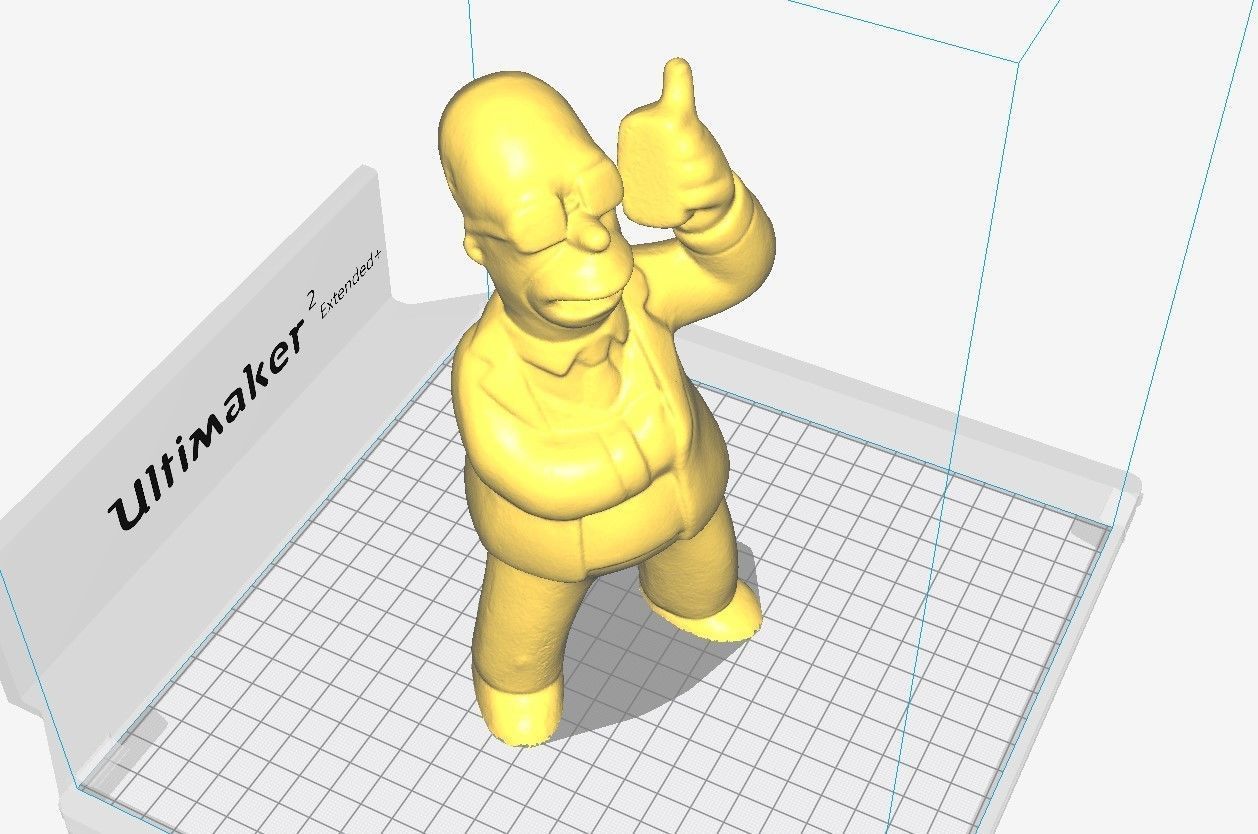 Homer Simpson boxing promoter -3D print ready 3D model 3D printable ...